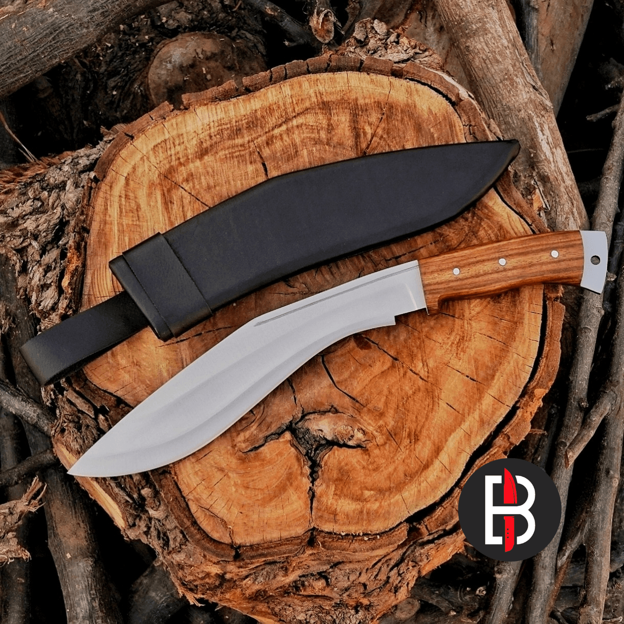 16" Fixed Blade Knife Military Gurkha Kukri Blade Machete Fu | Inspire ...