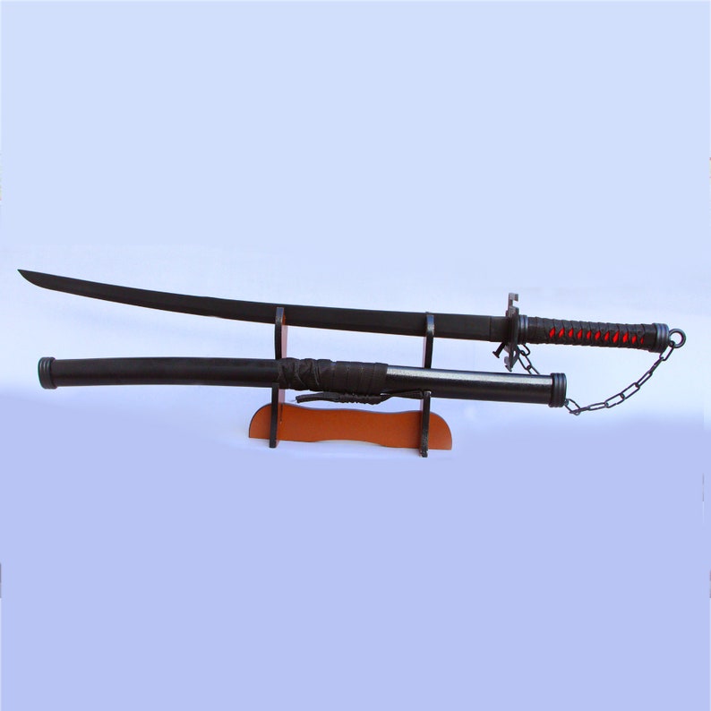 tensa zangetsu sword Black Blade Anime Sword,Japanese Samura | Inspire ...