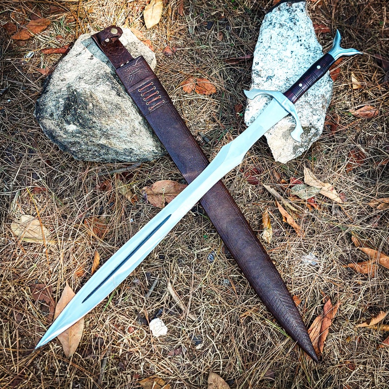 Sharpened & Functional Hunting Norse Sword 28 Inch 5160 Carb | Inspire ...