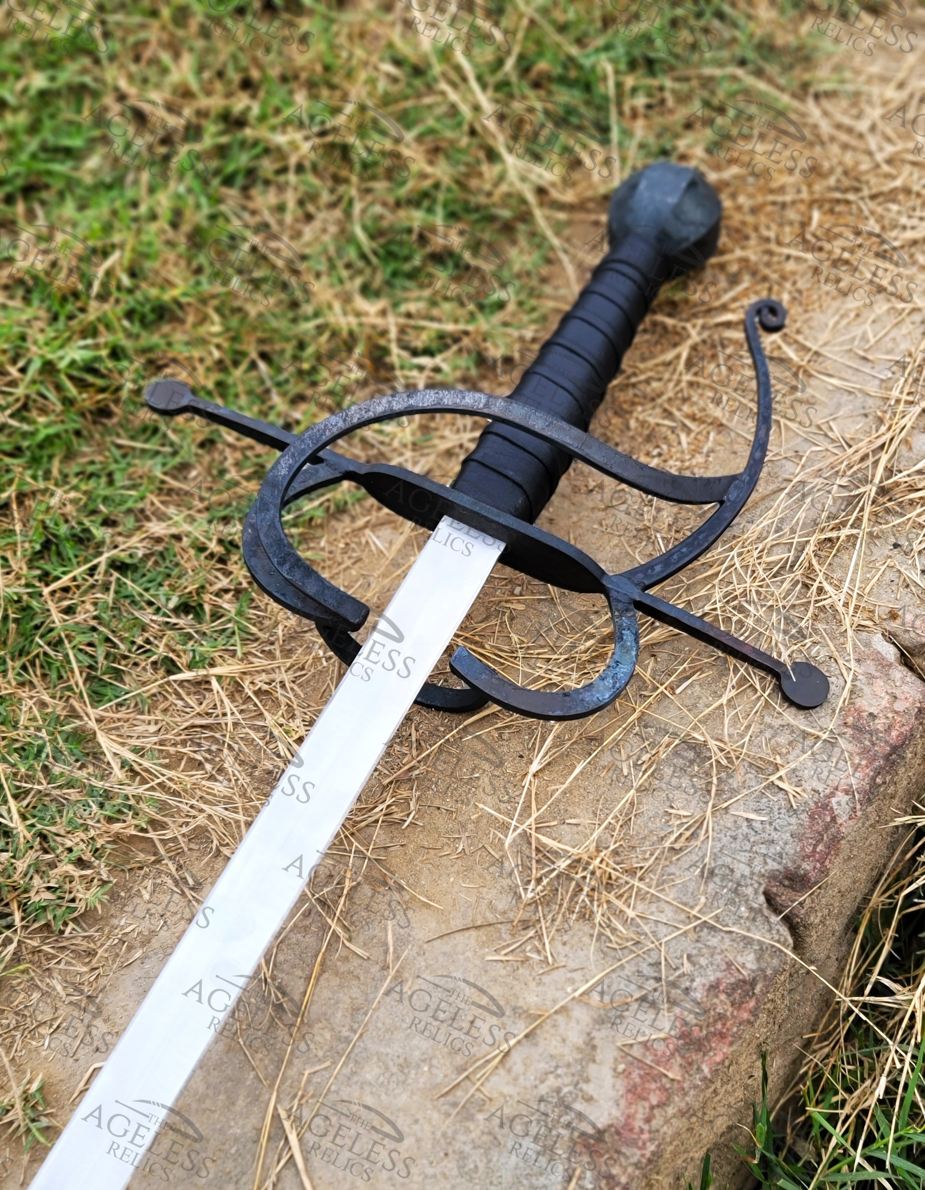 Custom Handmade Carbon Steel Rapier Sword Classic Medieval R | Inspire ...