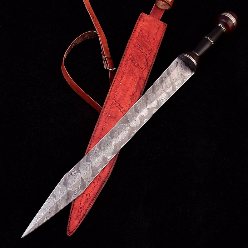Handmade Damascus Steel Sword,Roman Gladius Sword,Viking Swo | Inspire ...