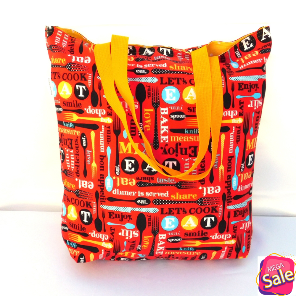 Red Spice Reusable Totes Bag Grocery Bag, Beach Bag, Washabl | Inspire ...