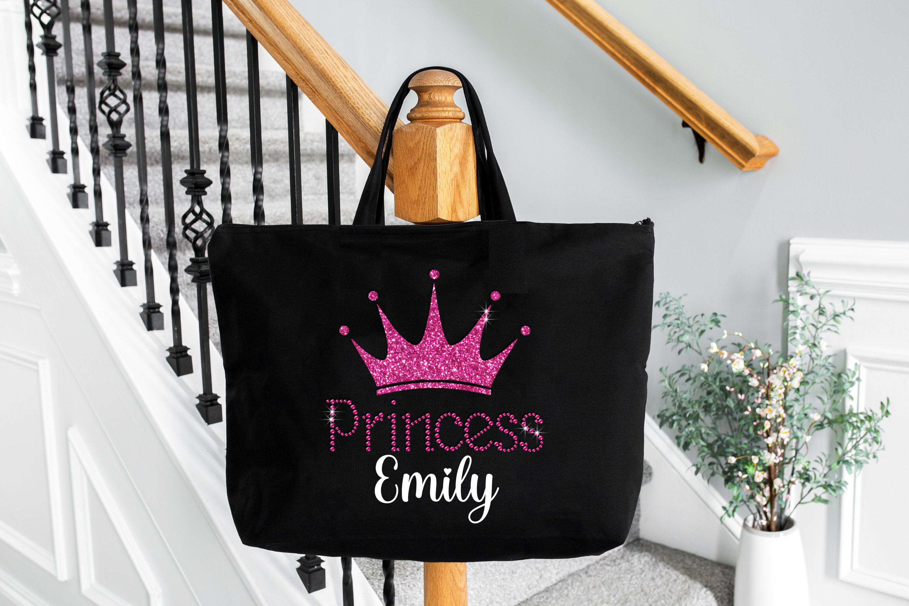 Personalized Name Bag Princess Tote Bag, Custom Tote, Custom | Inspire ...