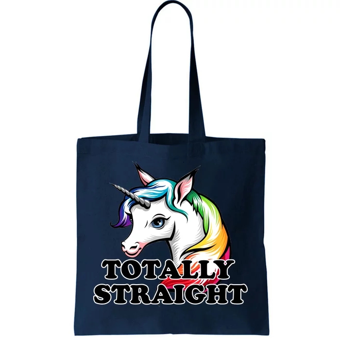Totally Straight Unicorn Rainbow Tote Bag | Inspire Uplift