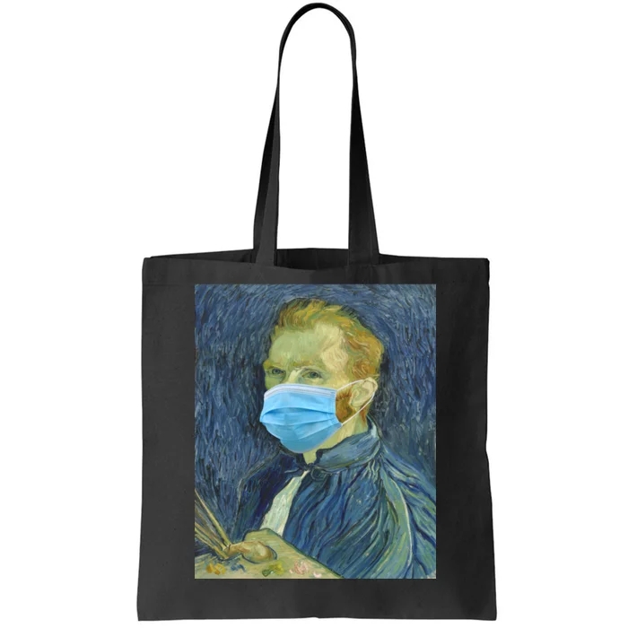 Van Gogh Funny Quarantine Mask Tote Bag | Inspire Uplift