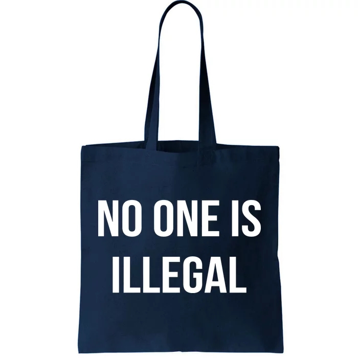 No One is Illegal Text Logo Tote Bag - Inspire Uplift