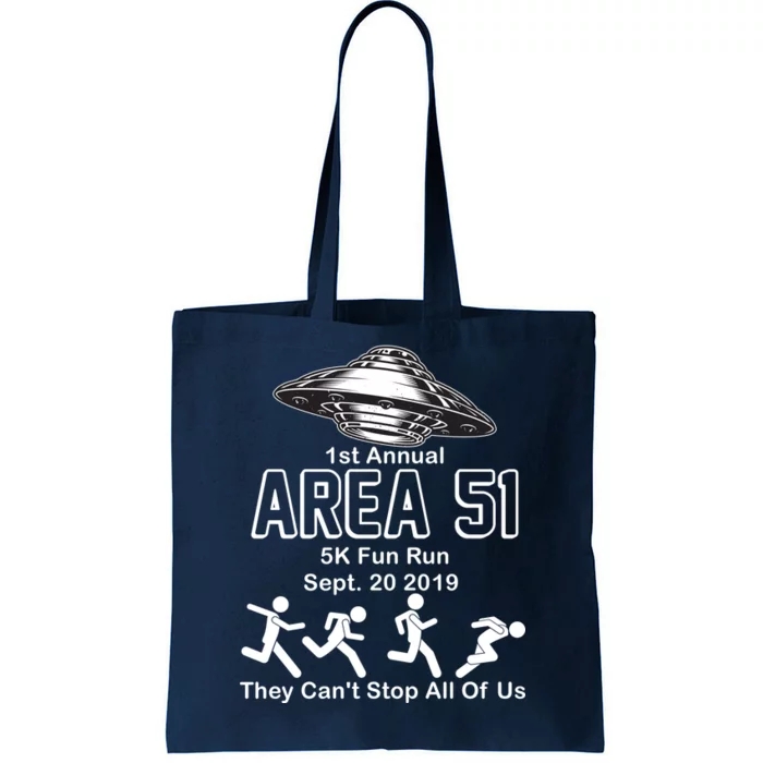 1st Annual Area 51 Fun Run Sept. 20, 2019 Tote Bag | Inspire Uplift