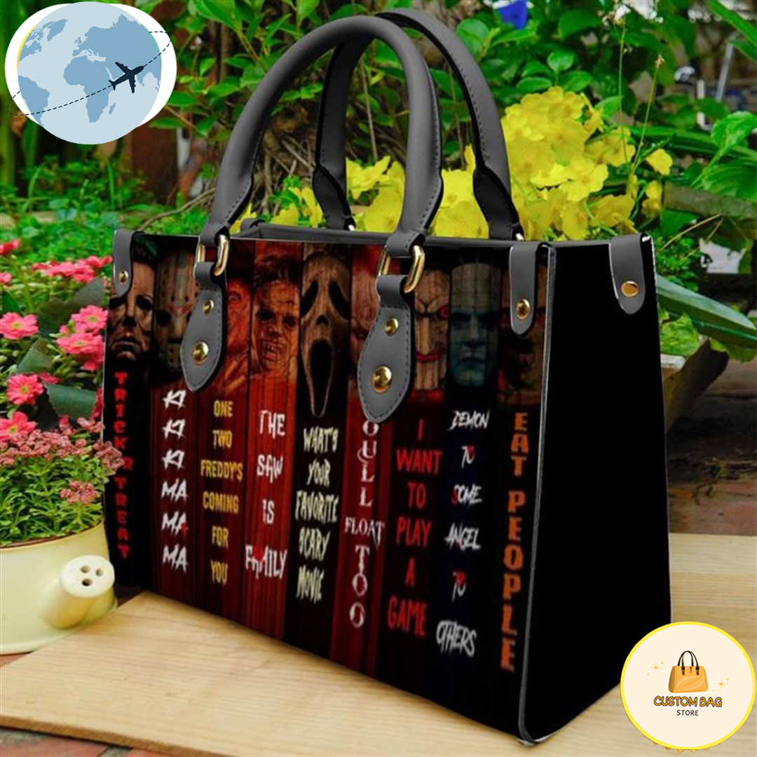 Halloween Horror Movie Character Leather Bag, Custom Bag, Sp | Inspire ...