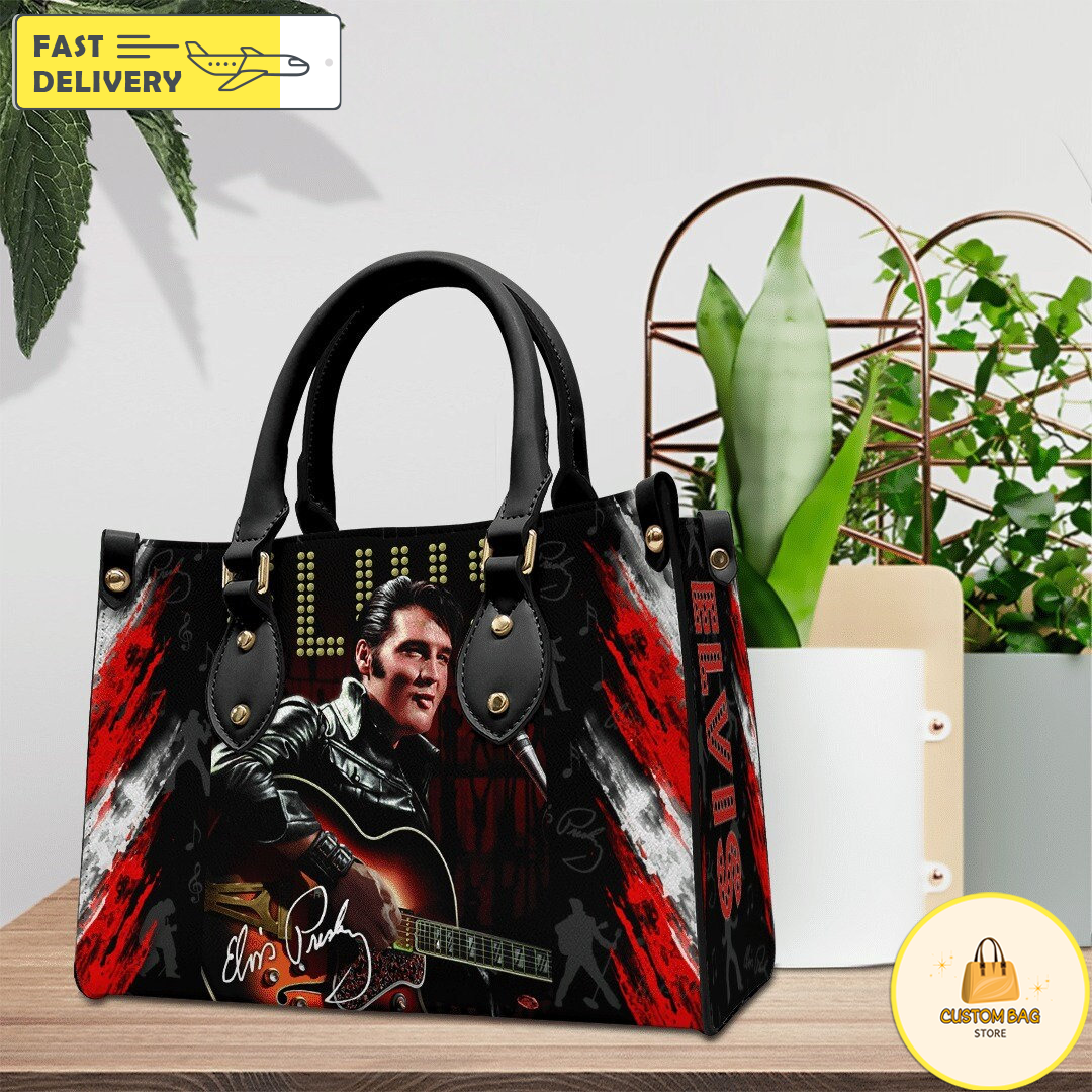 Elvis Presley Leather handBag, Leather Bag,Travel handbag 28 | Inspire ...