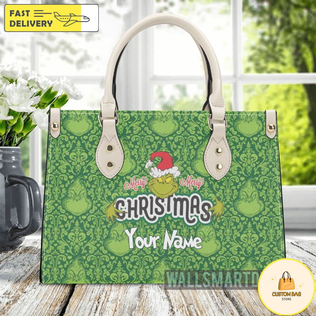 Personalized Grinch Christmas Handbag, The Grinch Handbag, G | Inspire ...