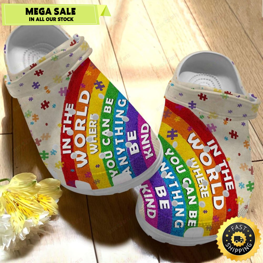 Autism Awareness Crocs Be Kind In This World Crocband Clog S | Inspire ...