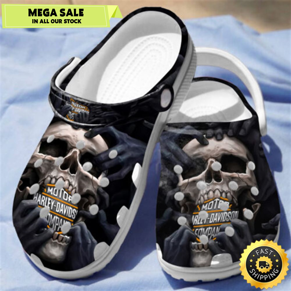 Biker Skull Motobiker Skull Crocs Shoes | Inspire Uplift