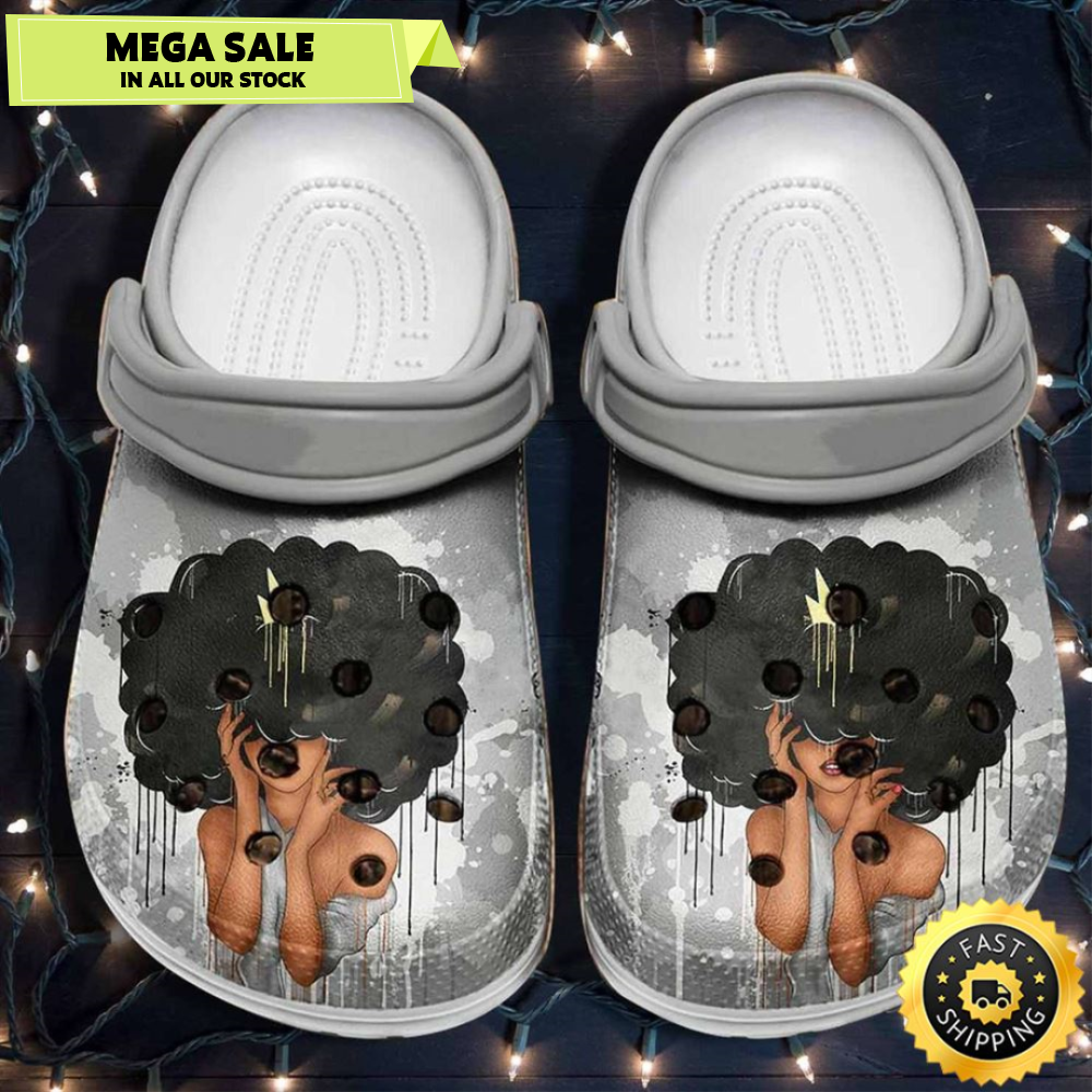 Black Queen Beautiful Hair Black Girl Crocs Crocband Clog Sh | Inspire ...