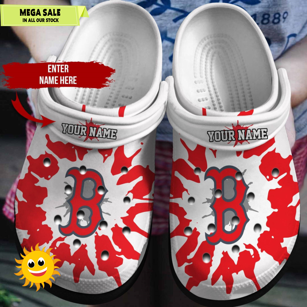 Personalized Red Sox Crocbland Clog 12945Tp, Custom Crocs | Inspire Uplift