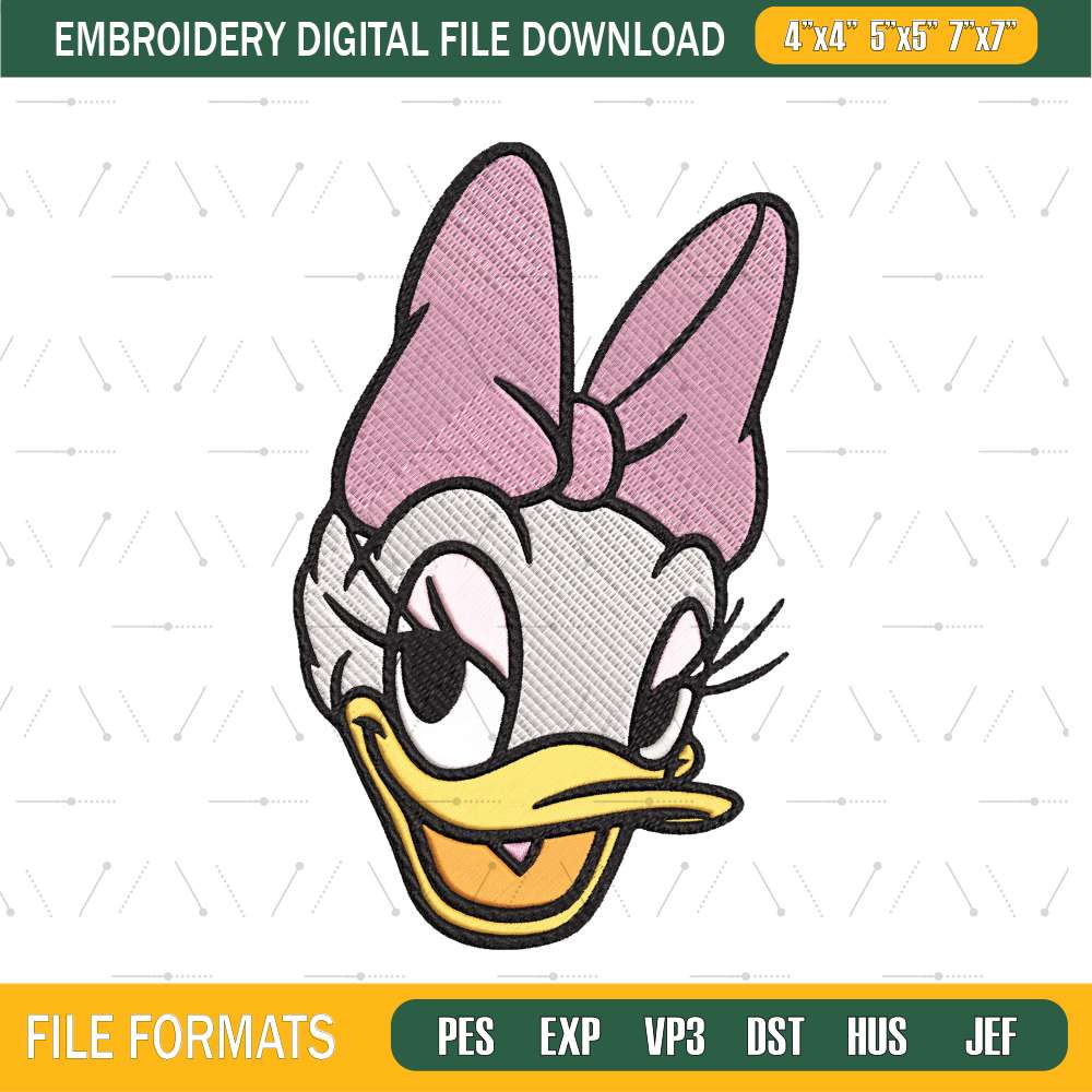 Daisy Duck Embroidery Design png - Inspire Uplift