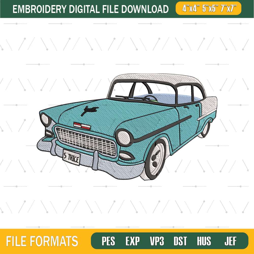 1955 Chevrolet Car Embroidery logo for Cap png | Inspire Uplift