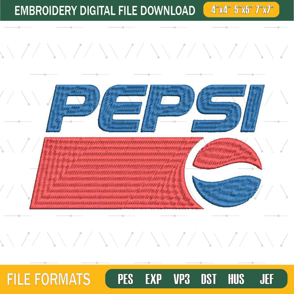 Pepsi logo embroidery design, Brand design, Embroidered shir | Inspire ...