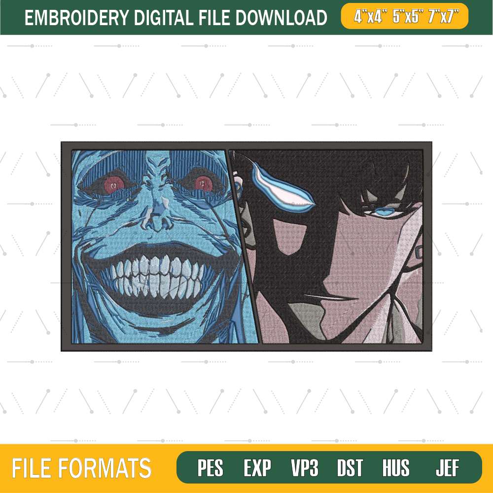 Solo Leveling Embroidery Design File, Manhva Solo Leveling A - Inspire ...