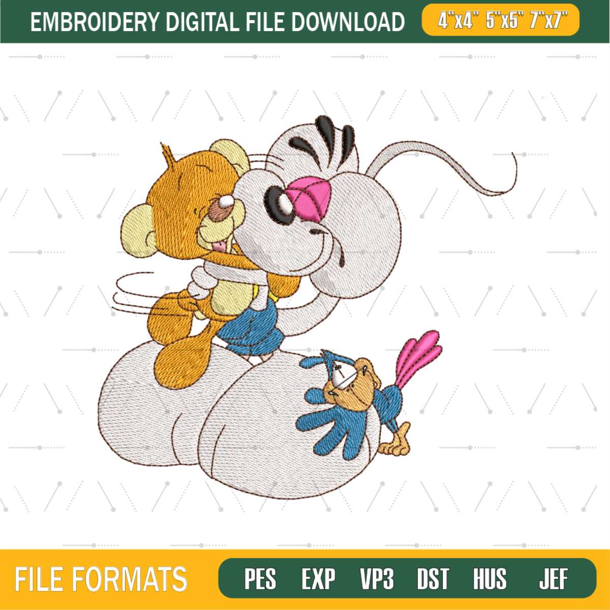 Diddl Friends Hugging Embroidery | Inspire Uplift