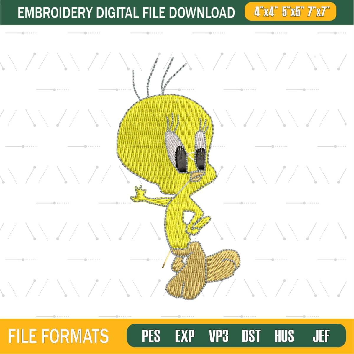 Animated Tweety Bird Embroidery | Inspire Uplift