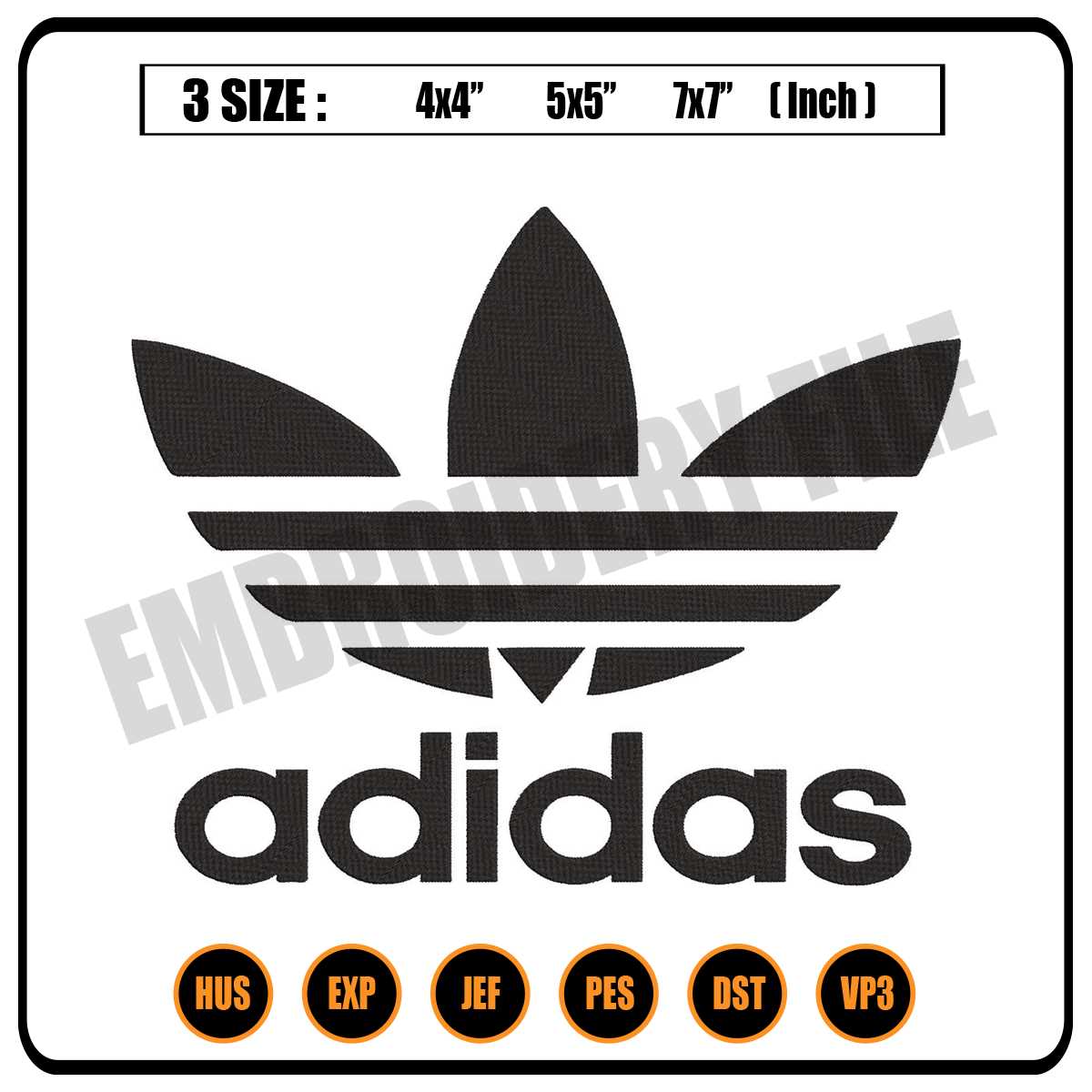 Adidas Embroidery Designs, Adidas Logo Machine Embroidery De | Inspire ...