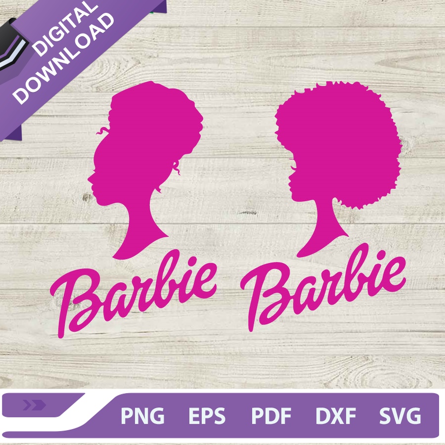 Afro Barbie SVG, Black Barbie SVG, Barbie Doll SVG, Barbie M | Inspire ...