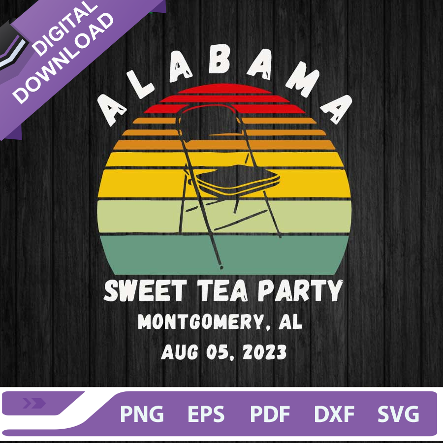 Alabama sweet tea party Montgomery Brawl SVG, Alabama Foldin | Inspire ...