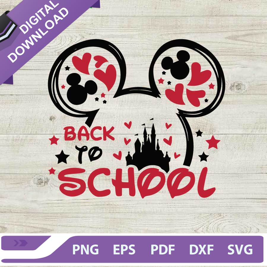back mickey svg - Inspire Uplift