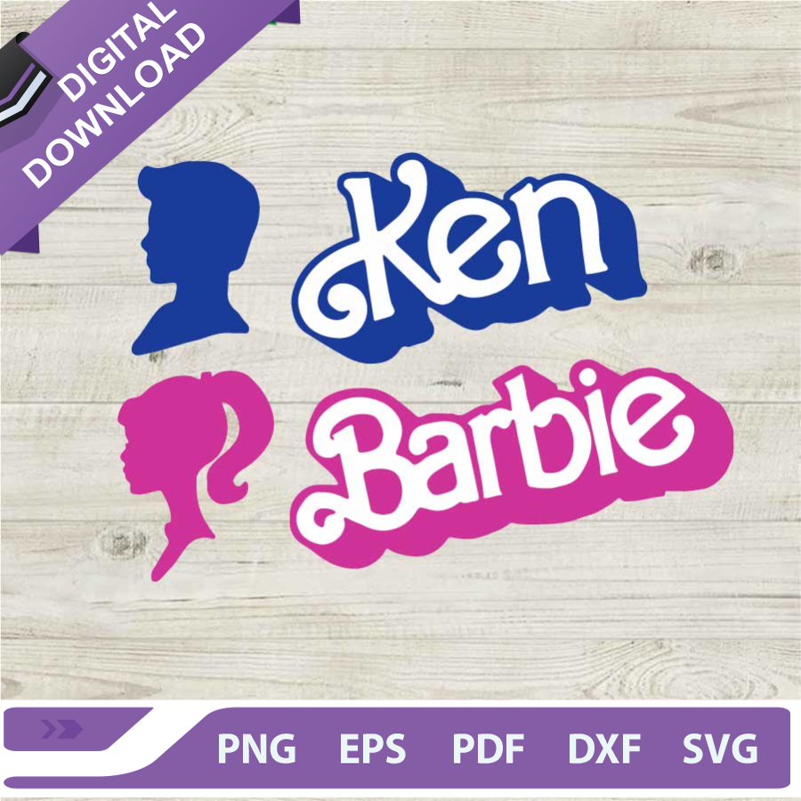 Barbie and ken Doll SVG, Barbie SVG, Ken Cutting file cricu | Inspire ...