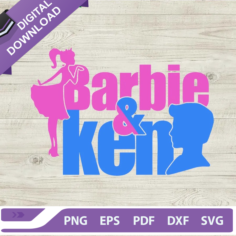 Barbie And Ken , Barbie Ken Logo SVG, Barbie World | Inspire Uplift