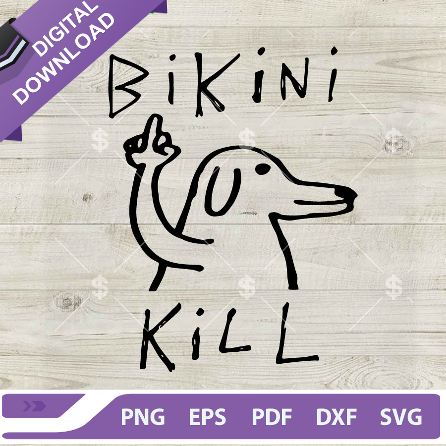 Bikini Kill Middle Finger SVG, Bikini Kill Music Rock Band S - Inspire ...