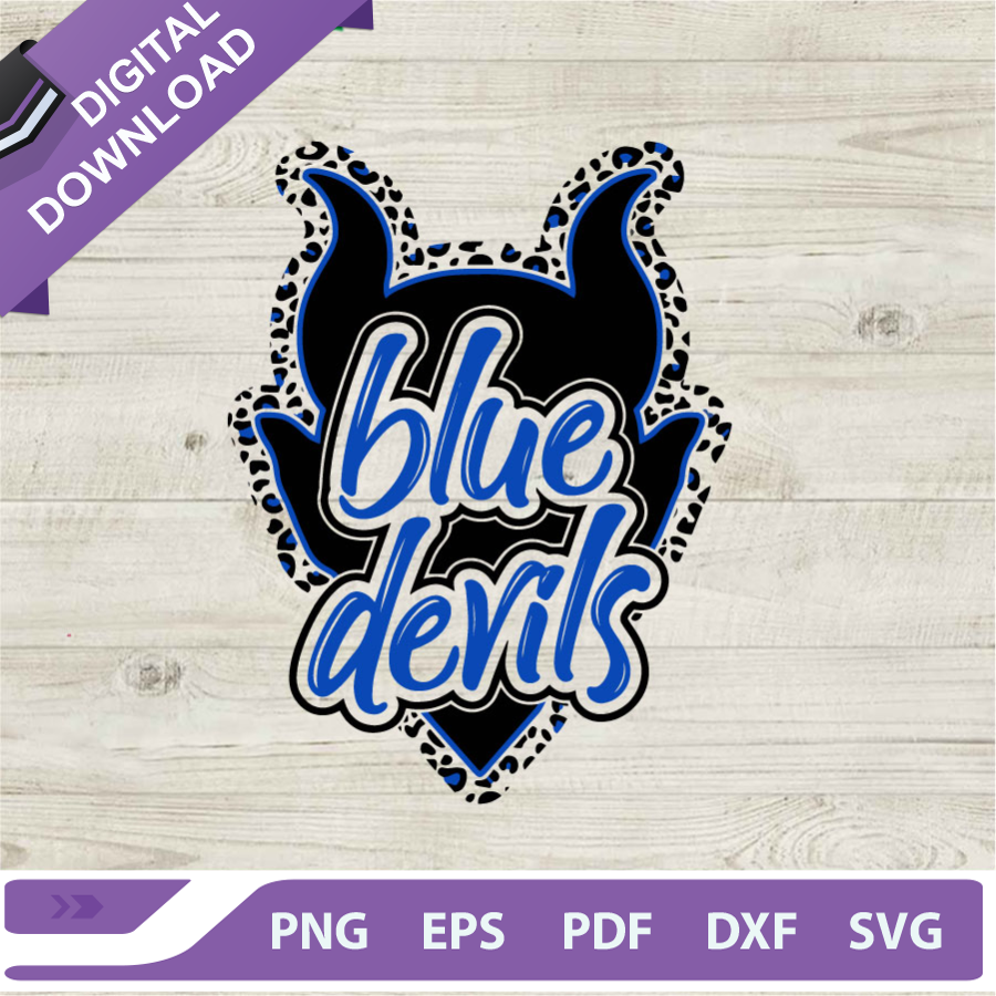 Blue Devil SVG SVG, Blue Devil Football SVG, Devil Football | Inspire ...