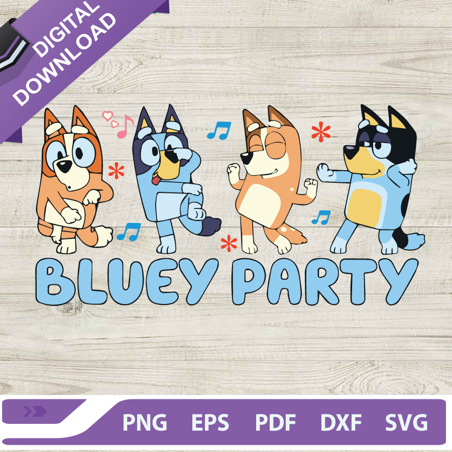 Bluey And Bingo Party SVG, Bluey And Bingo SVG, Bluey Party - Inspire ...