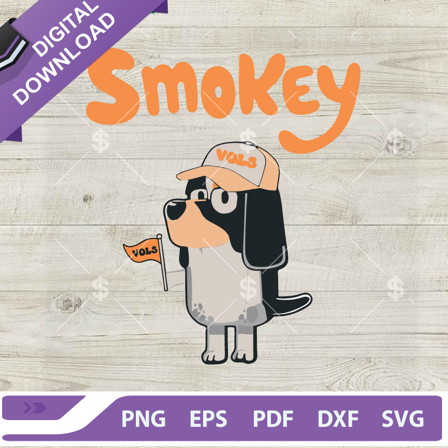 smokey dog svg - Inspire Uplift