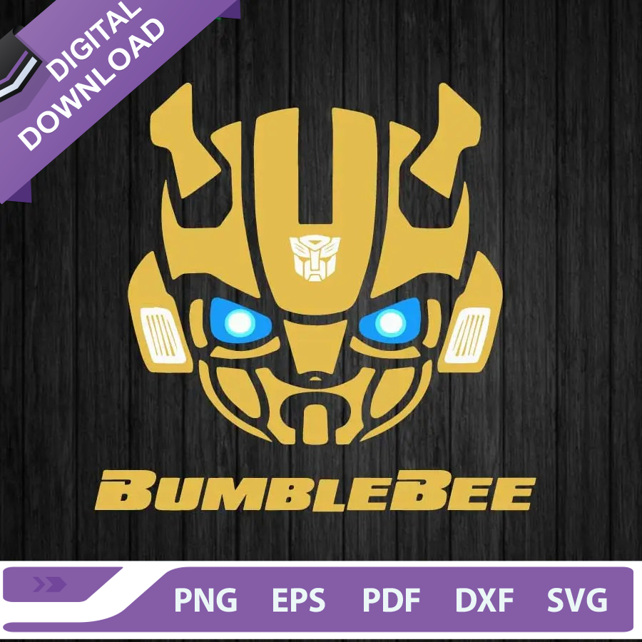 Bumblebee transformers head SVG, Transformers character SVG, - Inspire ...