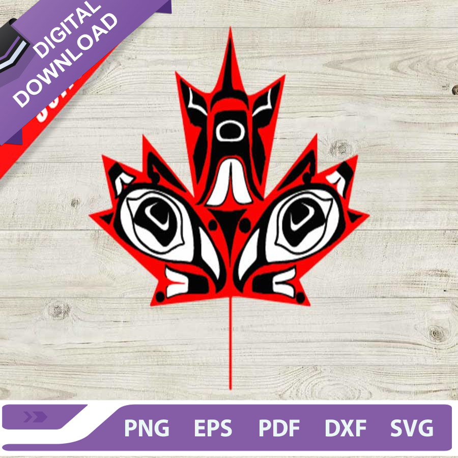 Canada Maple Leaf Native SVG, Canada Leaf SVG, Canada Maple | Inspire ...