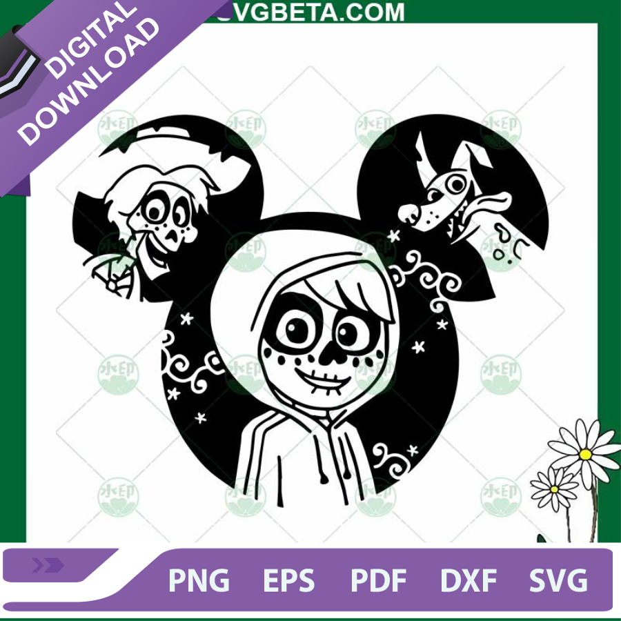 Coco Miguel Mickey Ears SVG, Disney Coco SVG, Coco Disney Mo | Inspire ...
