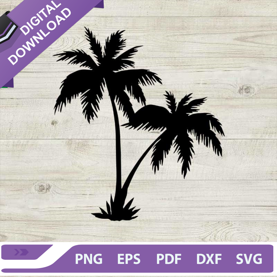 Coconut Tree SVG, Tropical Coconut SVG, Summer SVG - Inspire Uplift