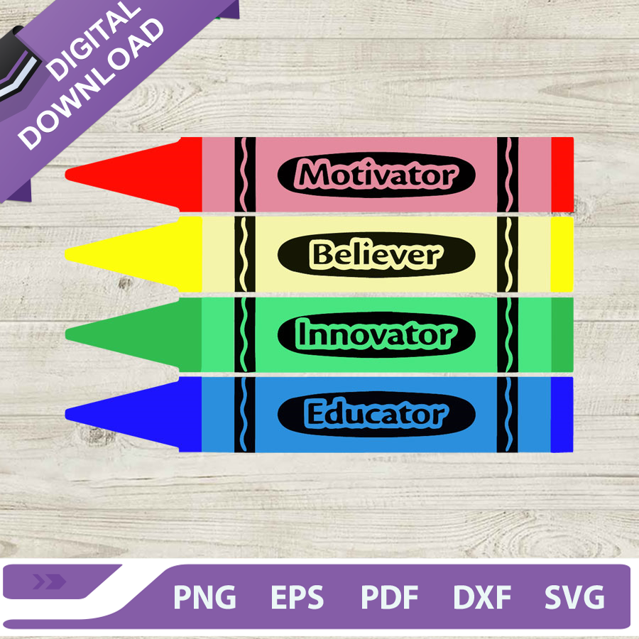 Crayon SVG, Educator SVG, Crayola SVG - Inspire Uplift