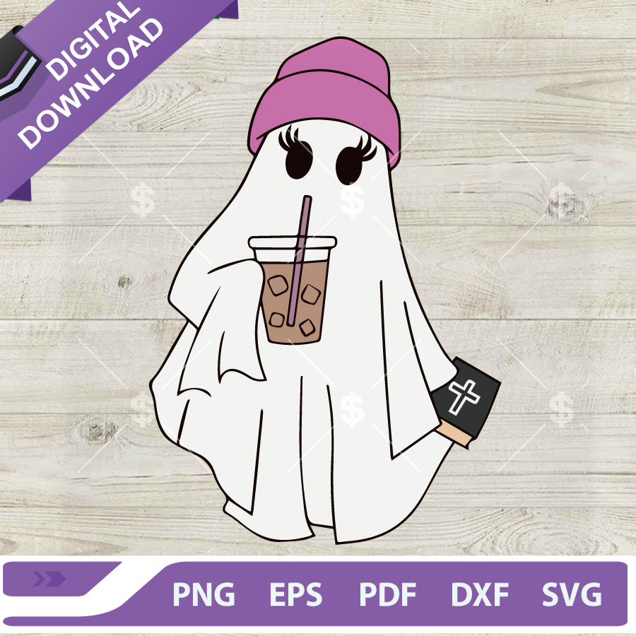 drinking ghost svg - Inspire Uplift