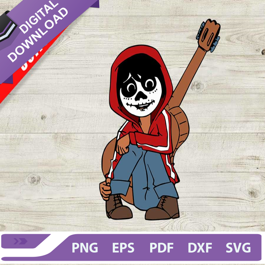 Disney Miguel Rivera SVG, Coco Miguel SVG, Disney Coco Movie | Inspire Uplift