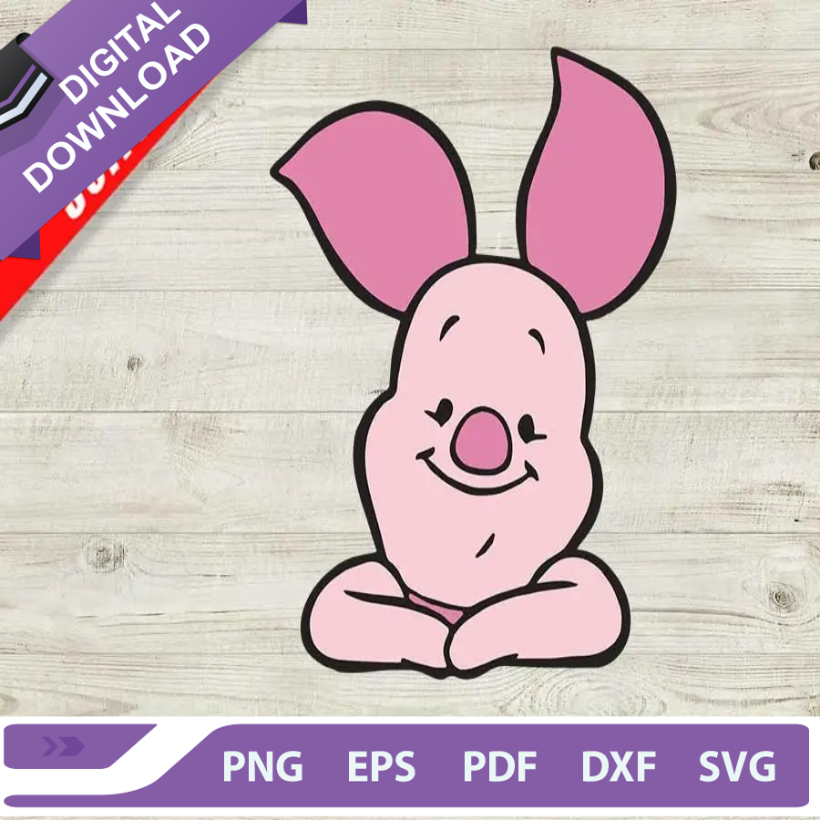 Disney Piglet Face SVG, Piglet Winnie The Pooh SVG, Disney P | Inspire ...