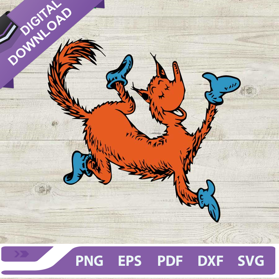 Dr Seuss Fox In Socks SVG, Fox In Socks SVG, Dr Seuss Day SV | Inspire ...
