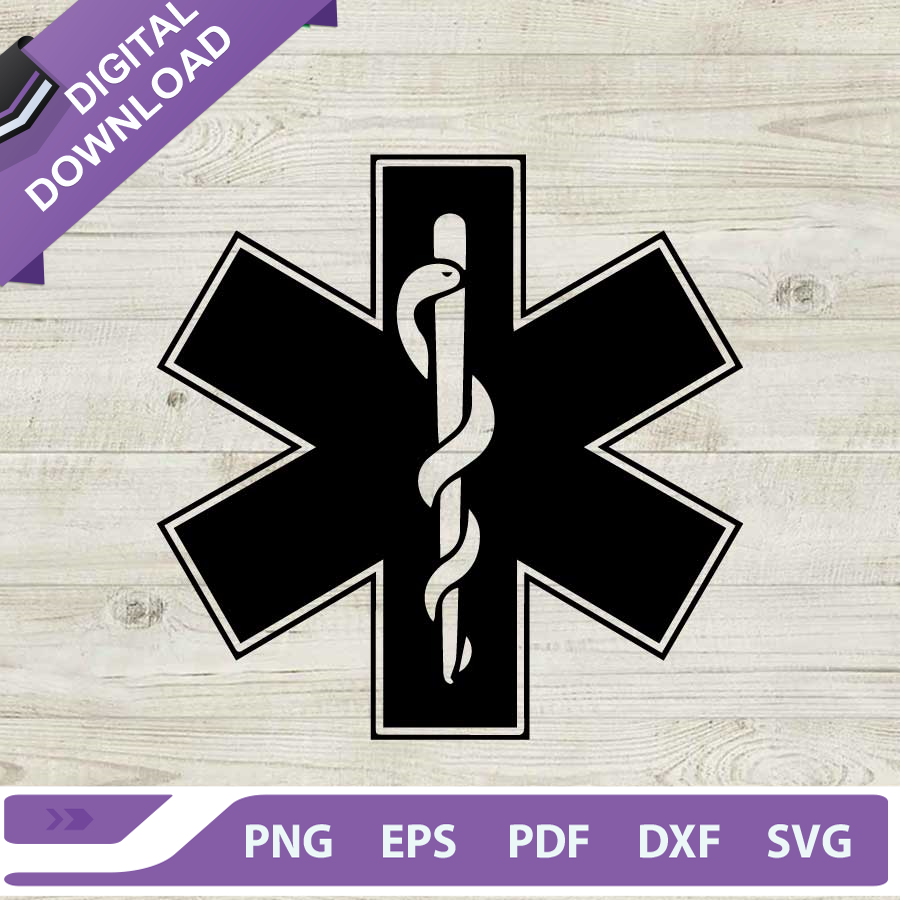 EMT Logo SVG, Emt SVG, Paramedic Star Of Life SVG, Medical S | Inspire ...