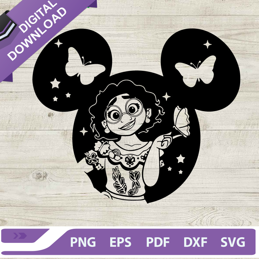 Encanto Mirabel Mickey Mouse Ears SVG, Disney Encanto Madrig | Inspire ...
