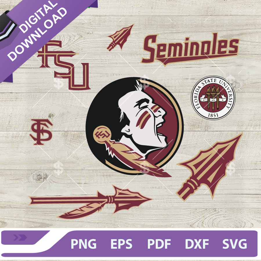 Florida State Seminoles Football Team SVG, Fsu Logo Bundle S | Inspire ...