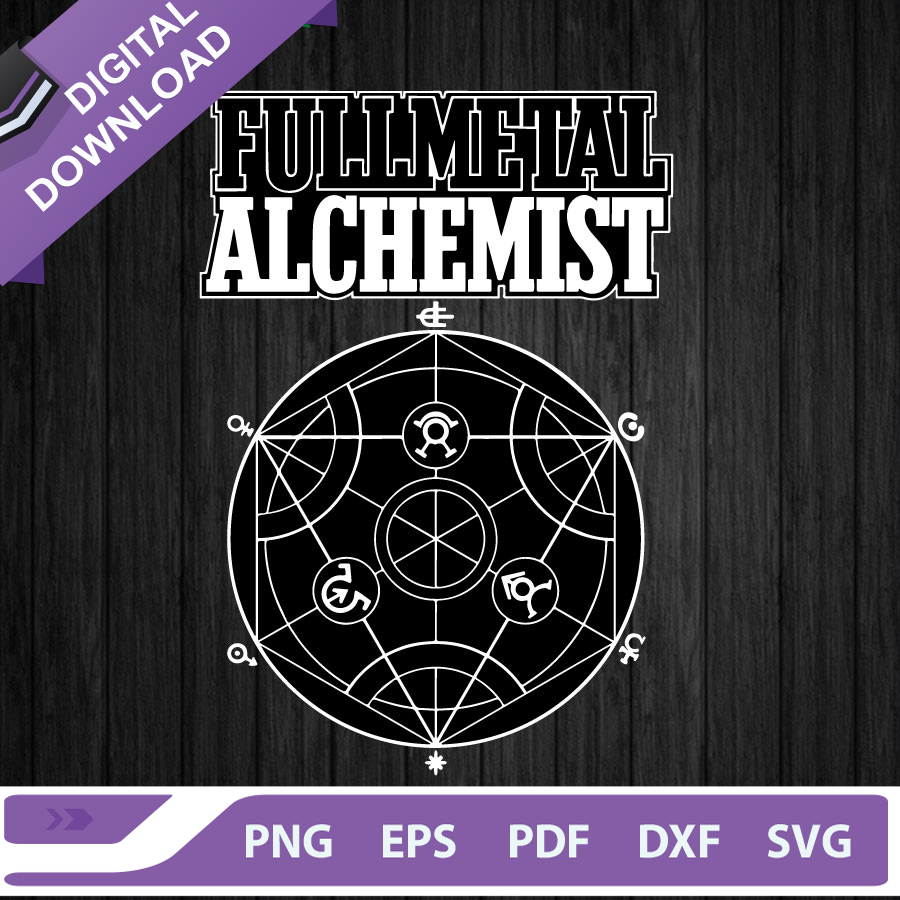 Fullmetal Alchemist Logo SVG, Fullmetal Alchemist Circle SVG - Inspire ...