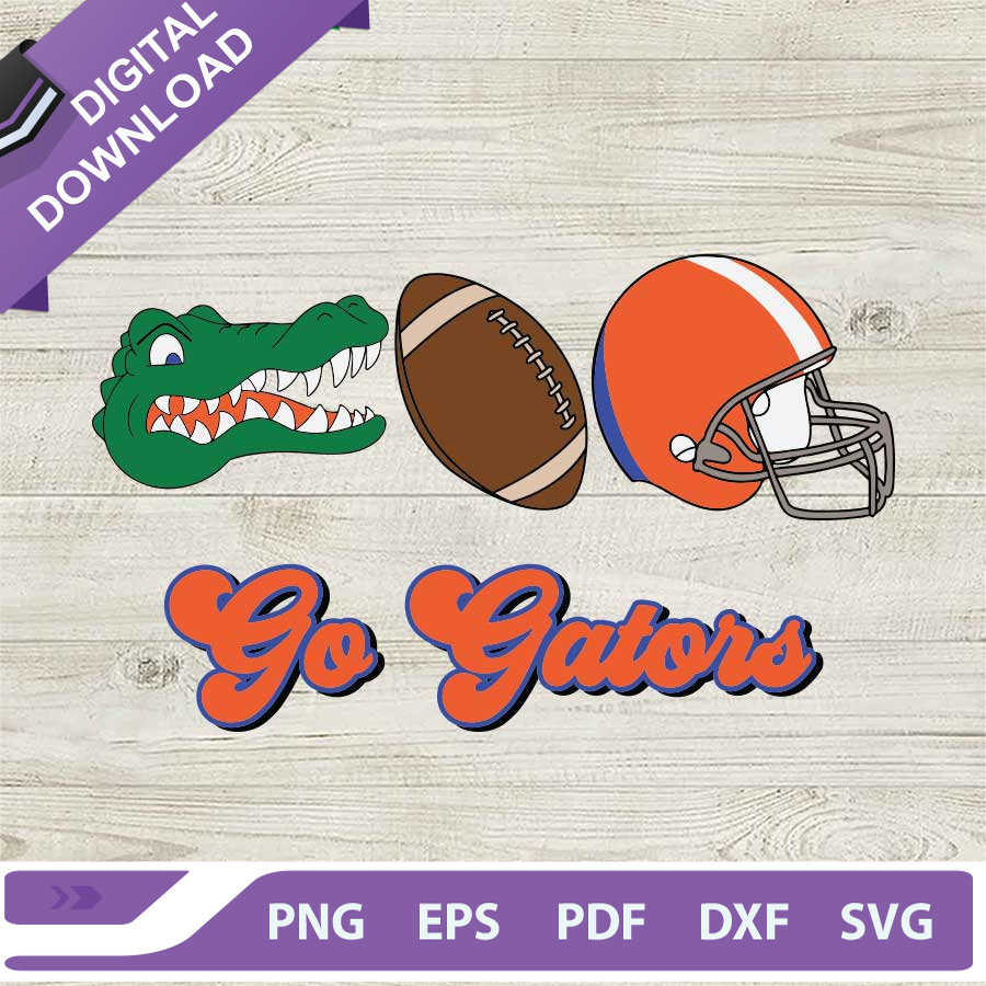 Go Gator Florida Gator Football SVG, Florida Gator Football | Inspire ...
