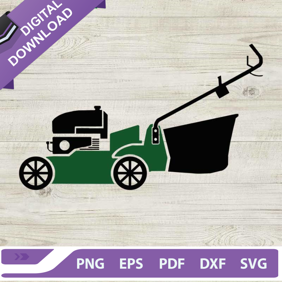 Green lawn mower SVG, Lawn mower SVG, USA Lawn mower SVG | Inspire Uplift