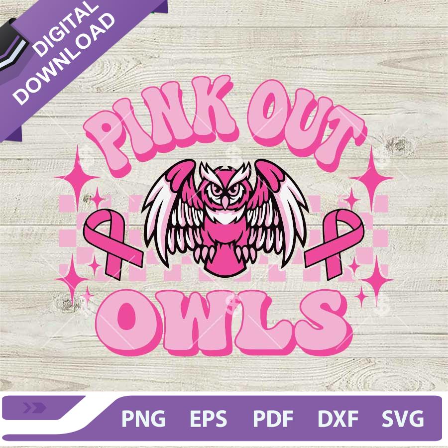 pink out svg - Inspire Uplift